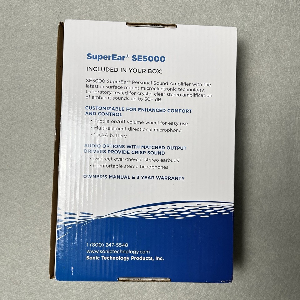 SuperEar Personal Sound Amplifier Model SE5000 | eBay