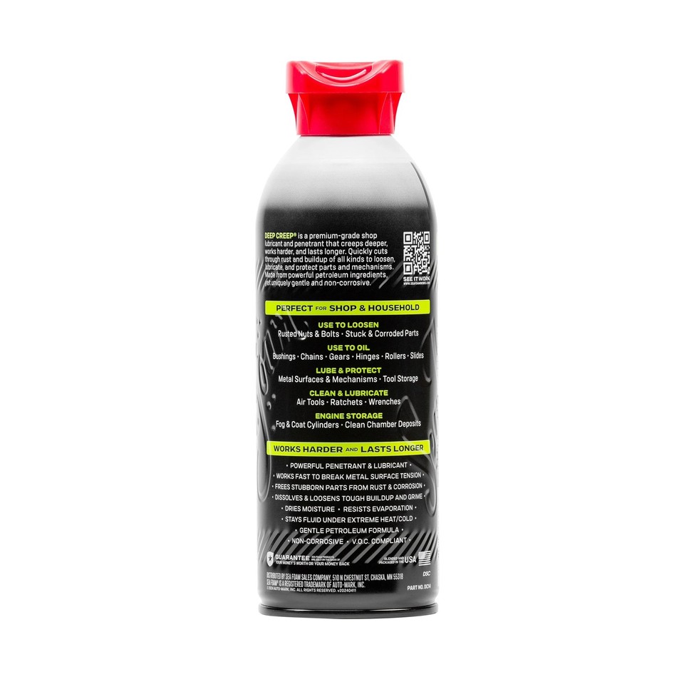 Sea Foam Deep Creep Penetrating Oil and Lubricant DC14 12 oz | eBay