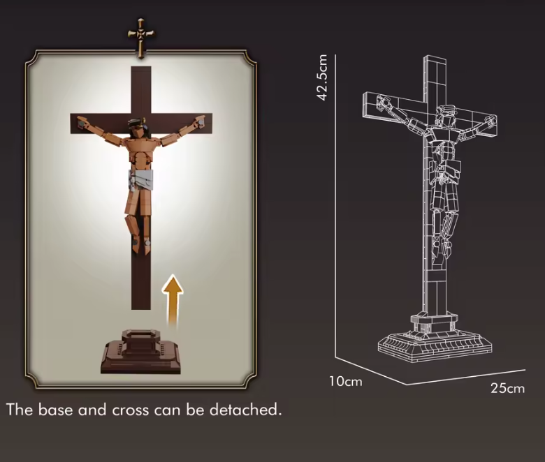 NEW Jesus Building Block Set Christ Building Blocks Easter Crucifixion ...