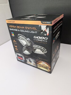 6000 Lumens Versa Beam Swivel Garage Ceiling Lights LED Farpoint Easy ...