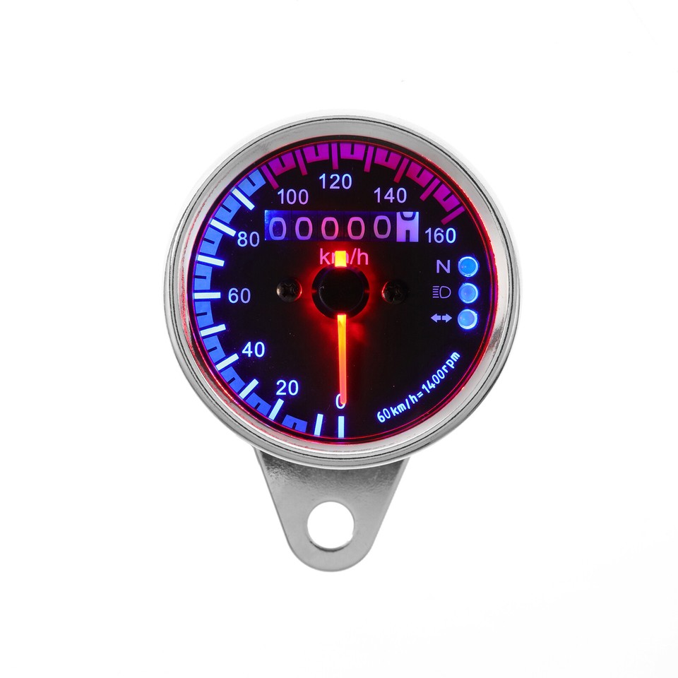 Fit Honda Cafe Racer Motorcycle LED Odometer Speedometer Tachometer ...