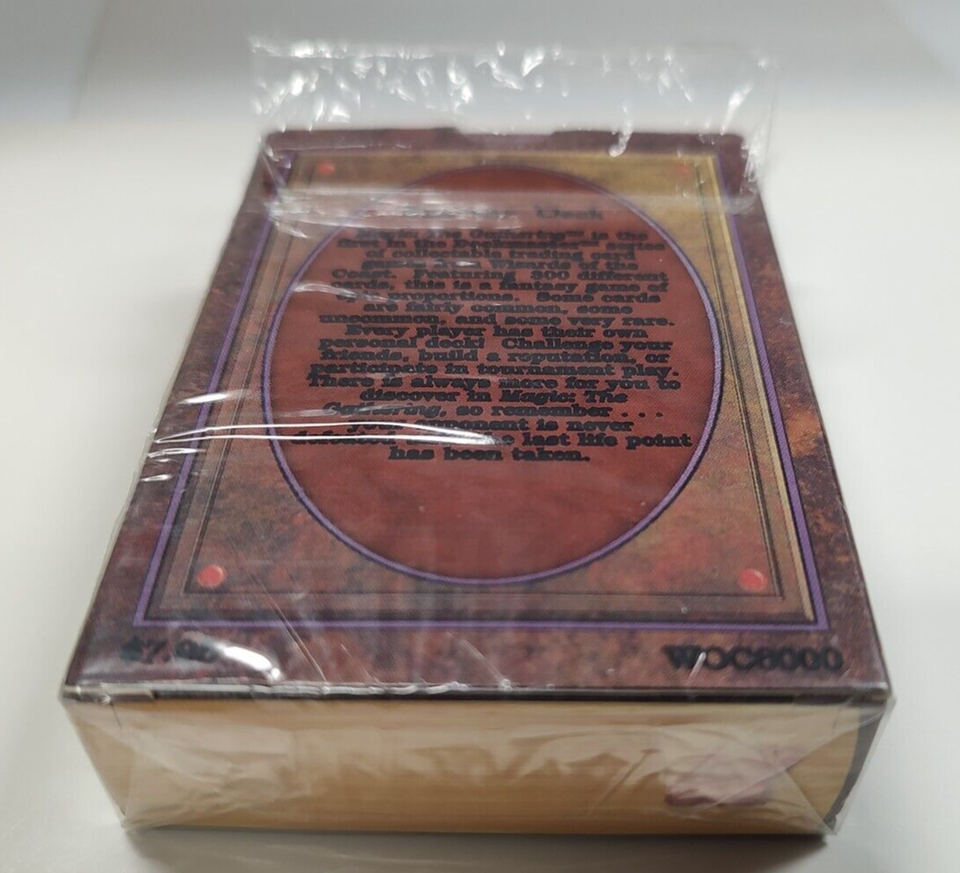 MAGIC THE GATHERING MTG EMPTY ALPHA STARTER DECK BOX WITH RULEBOOK NM U.S 005 | eBay