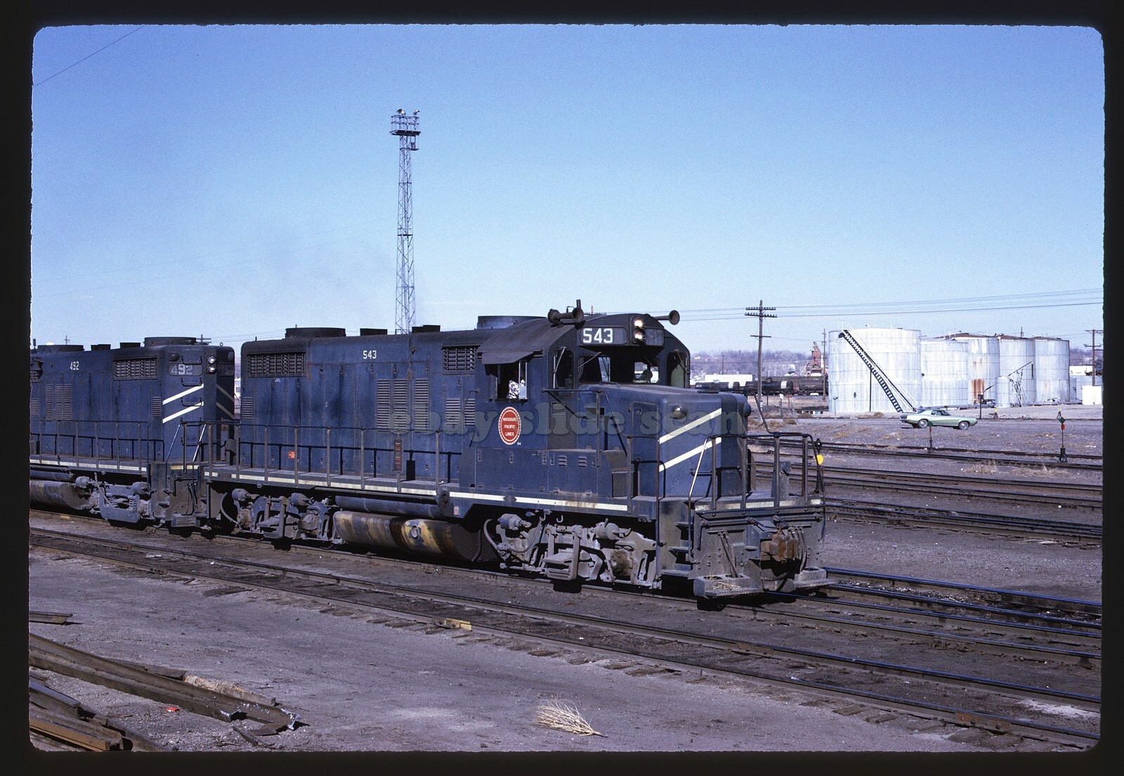 Original Slide - MP Missouri Pacific 543 GP18 Pueblo CO 12-19-70 | eBay