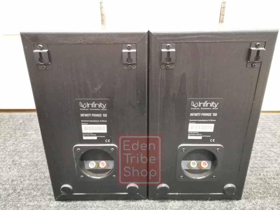 Pair of Infinity Primus 150 Stereo Bookshelf Speakers 8Ohm Black ...