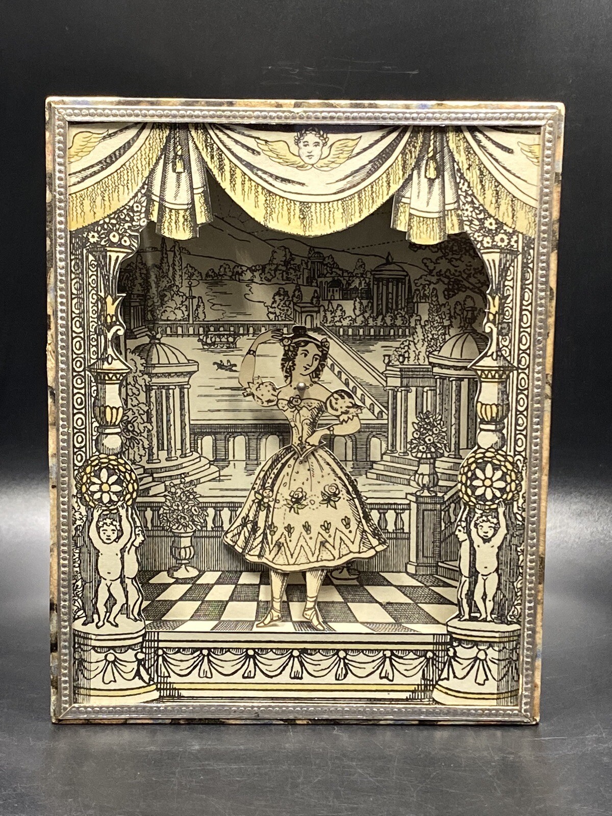 Automata Music Box Columbine Lady Dancer Petit Theatre Boutique ...