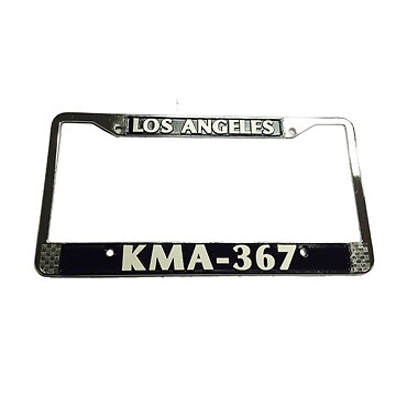 Los Angeles Police LAPD KMA-367 Chrome Metal License Plate Frame CHP 11 ...