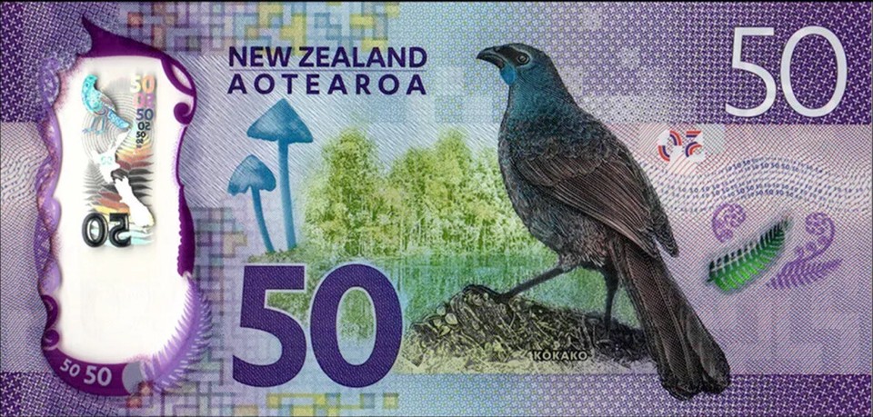 New Zealand $50 Banknote. single 50 Dollars 2016 series Uncirculated ...