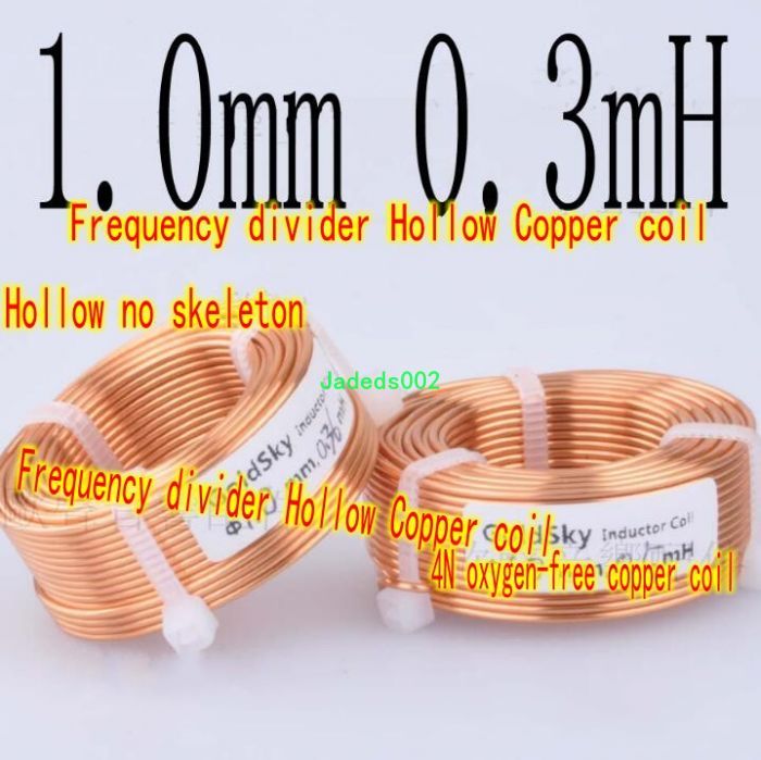 0.1mH~3.1mH OFC hollow Inductor coil 1.0mm Speaker Audio Frequency ...