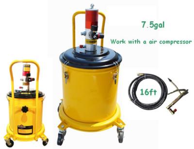 7.5 Gallon Grease Pump Air Pneumatic Compressed Gun High Pressure ...