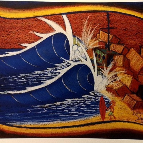 Set Of 3 Original Giclee Paintings By Australian Artist David Williams ...