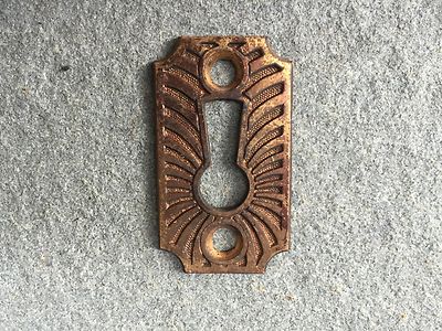 Brass, Ornate Key Hole Escutcheon | eBay