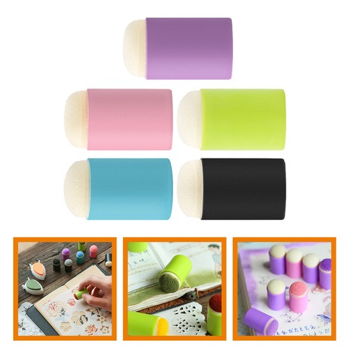 5 Pcs Sponge for Painting Stamp Kids Toys Stamping Dauber Chalk Child ...