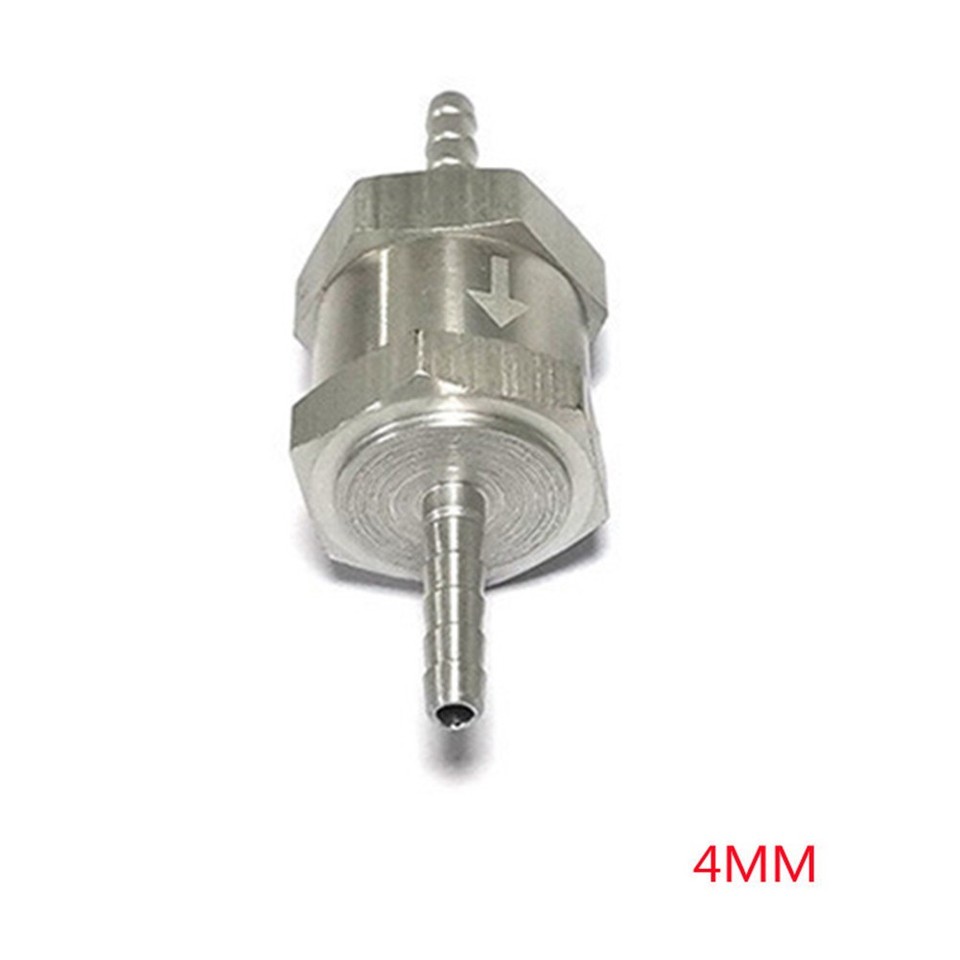 One Way Fuel Non Return Check Valve 4mm Gas Air Fuel Petrol Diesel Oil ...