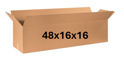 48" x 16" x 16" CARDBOARD BOX - 200 lb - SINGLE BOX - LONG - CHRISTMAS ...