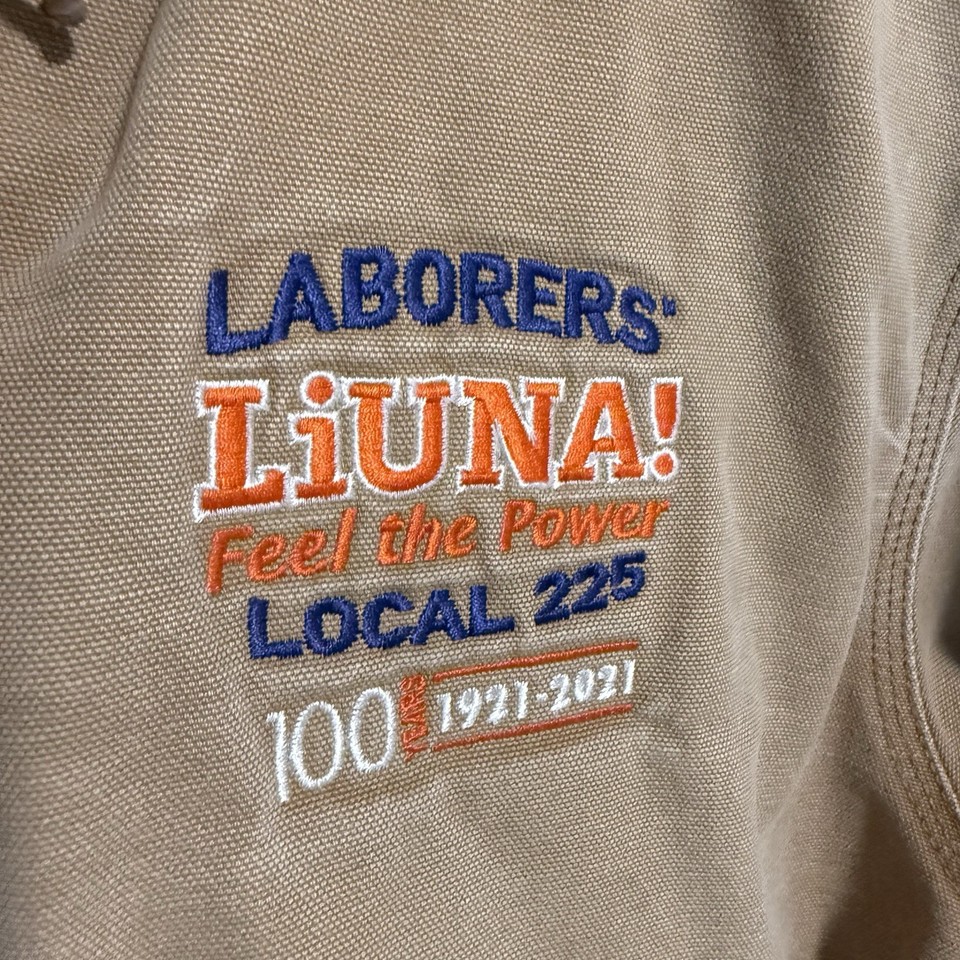 Carhartt LABORERS* jacket Large LiUNA! Feel the Power LOCAL 225 100 ...