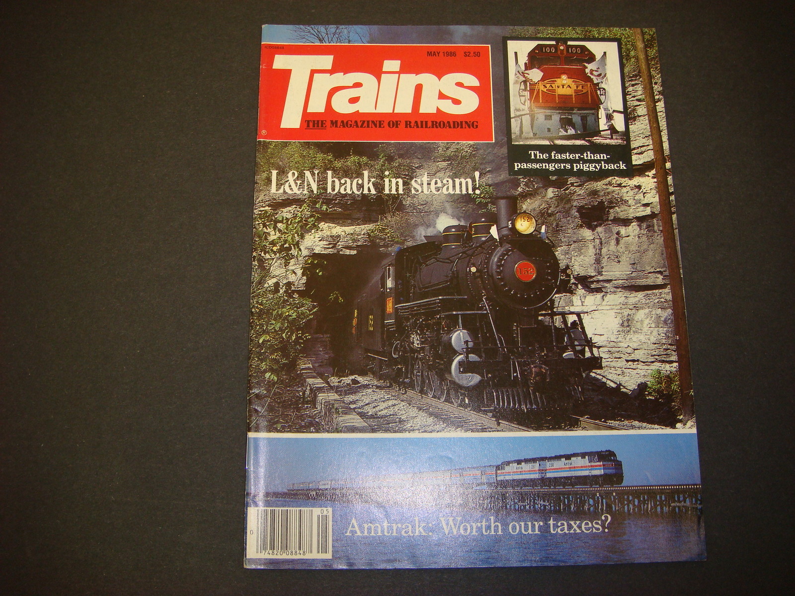 Trains,The Magazine of Railroading, May 1986 , L&M Back in Steam ...