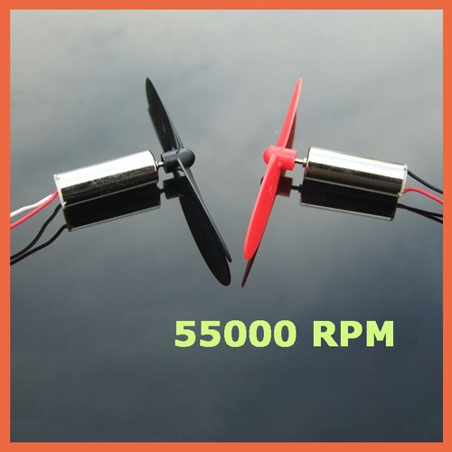 Coreless DC Motor Propeller 3.7V Mini RC 55000 RPM for Helicopter ...