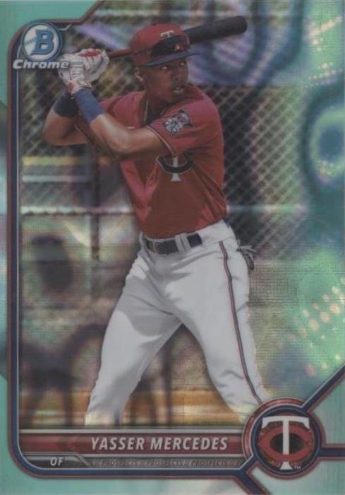 2022 Bowman Draft - Chrome Yasser Mercedes #BDC-11 Aqua Lava Refractor ...