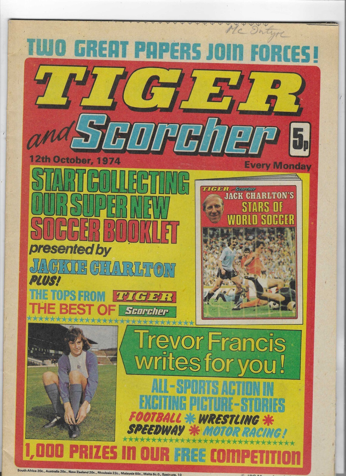Tiger and Scorcher Comic - various issues 1974 - 1975 at £5.50 each post free | eBay UK
