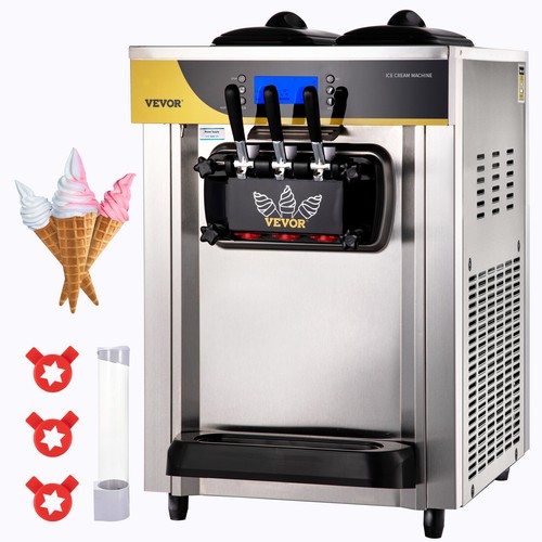 VEVOR Commercial Ice Cream Machine 22-30L/H 2200W Countertop Soft Serve ...