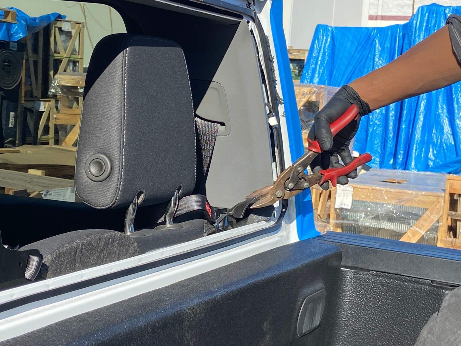 Fits 2019-2025 Chevy Silverado 1500 Back Glass Manual Sliding Window ...