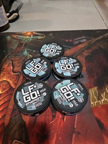 5x LF* Go Energy Pouches | 15ct Caffeine Pouches - Mint EE | eBay