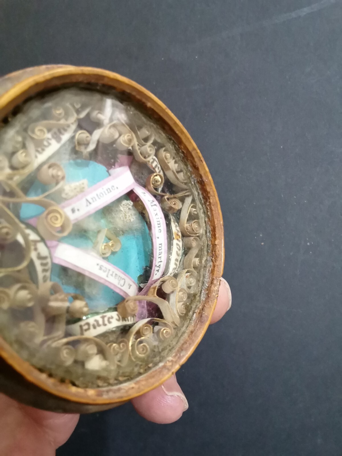 WOODEN RELIQUARY WITH 8 RELICS | eBay UK