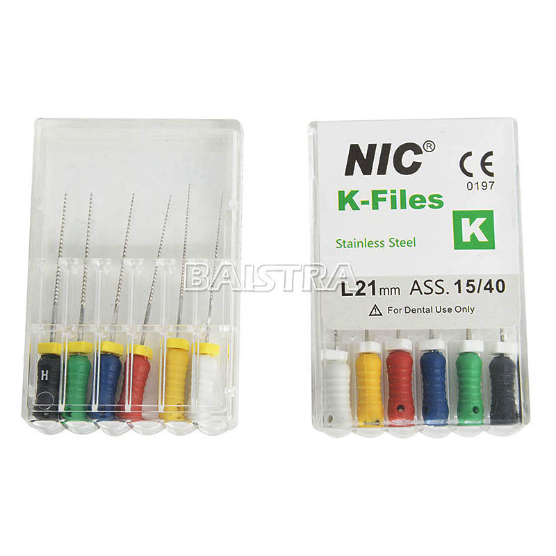 1 Box Dental K-File Root Canal Hand Use 25mm /21mm Endodontic Stainless ...