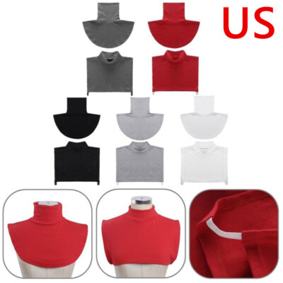 Fake Collar Detachable Turtleneck Top Half Blouse Dickey Collar for ...