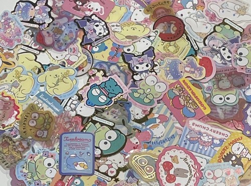 Sanrio Lot Sticker Flakes 50 Flake Seal Stickers Kawaii Hello Kitty ...