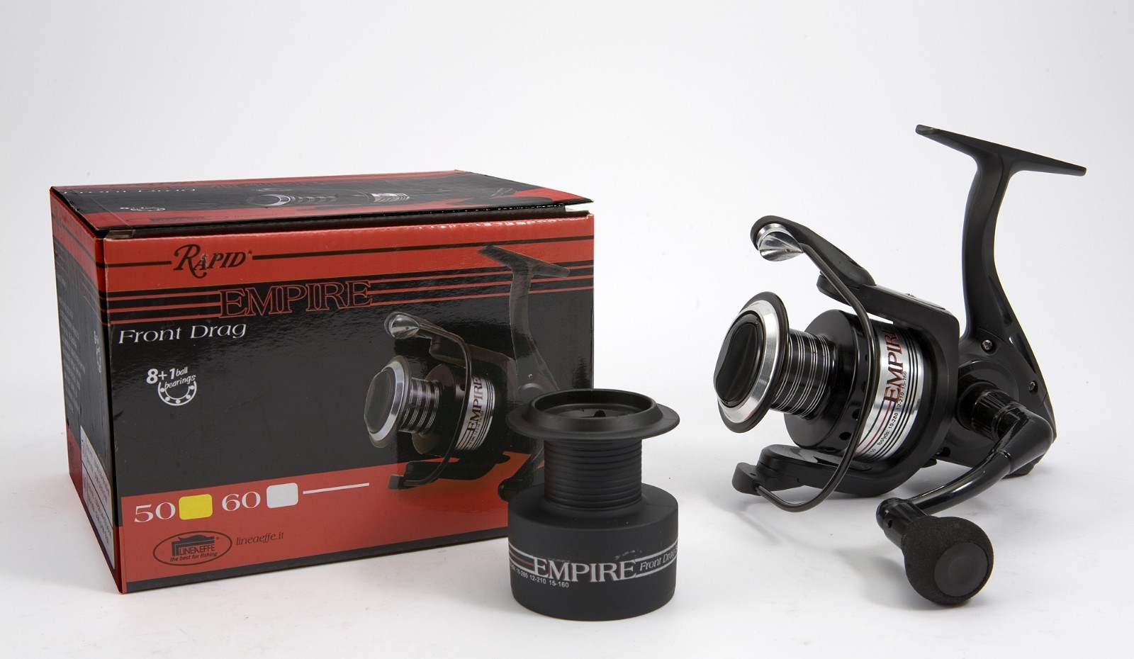 8+1 BB EMPIRE 50 COARSE MATCH CARP SPINNING FISHING LINEAEFFE REEL ...