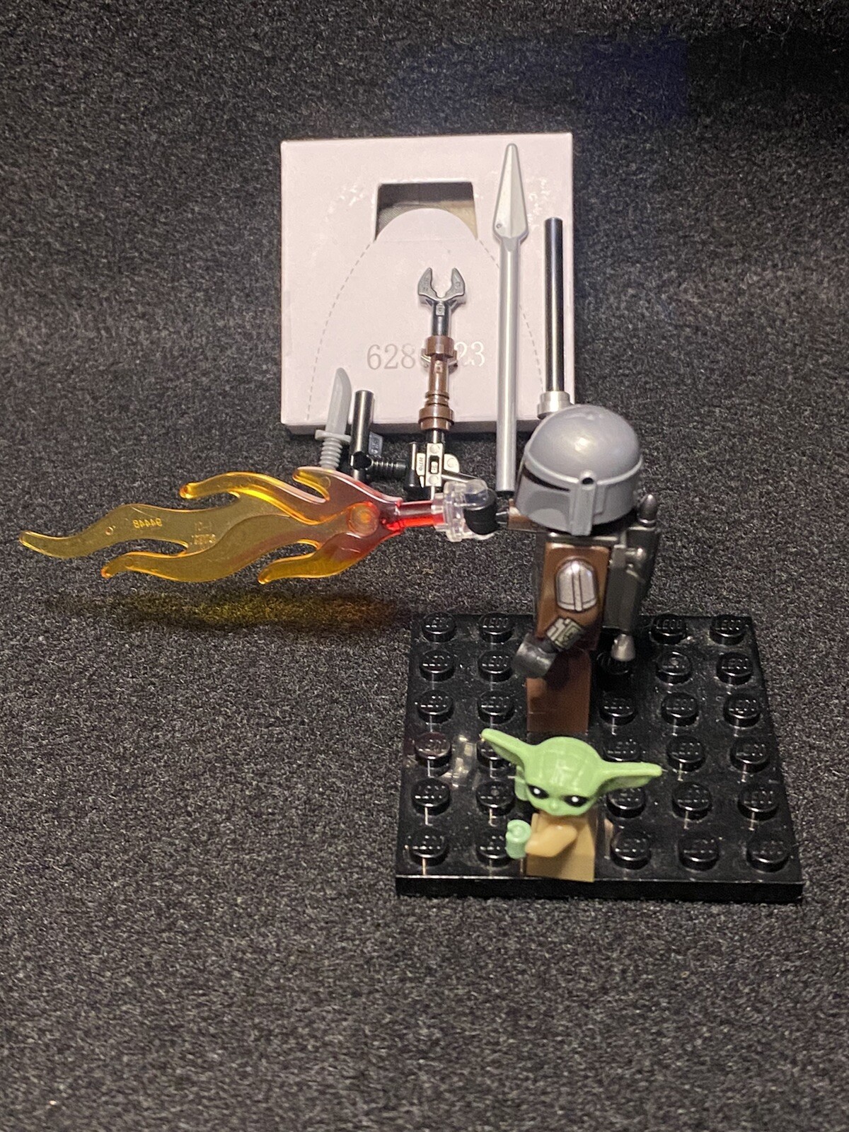 Lego Star Wars Mando 75319 w Grogu Child, Darksaber, Jetpack, Cape ...