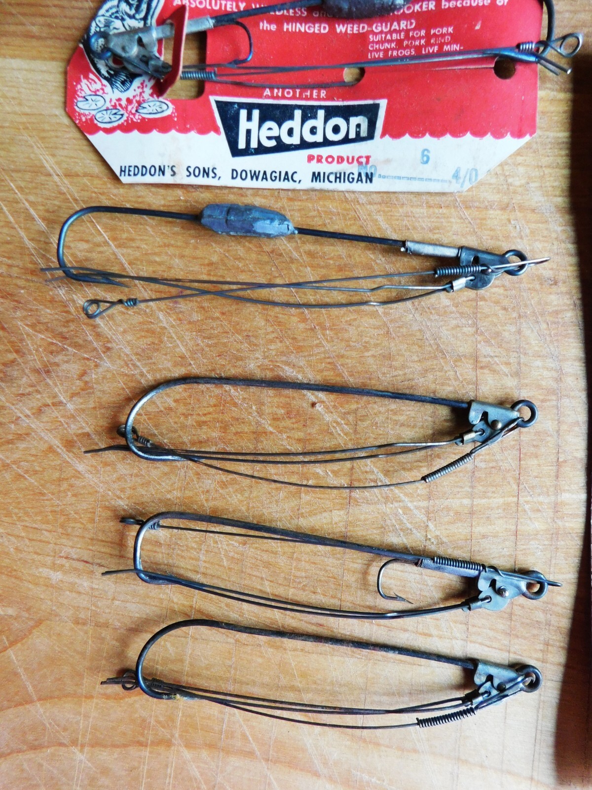Rare Lot of 12 Vintage Live Bait Holders & Spinner Lures Heddon Gremlin ...