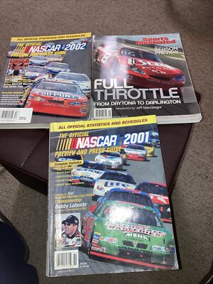 3 NASCAR Preview Magazines NASCAR 2001-2,& Sports Illustrated 2004 | eBay