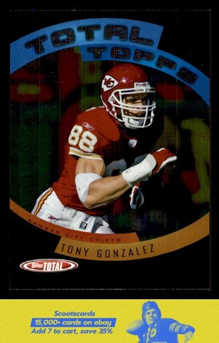 2005 Topps Total Tony Gonzalez Total Topps #TT12 Kansas City Chiefs | eBay