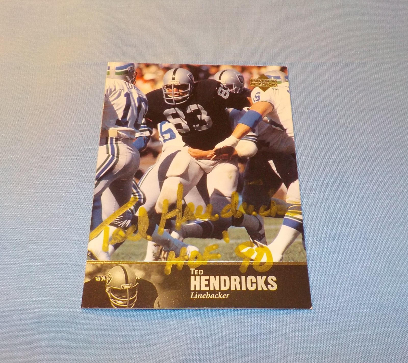 Ted Hendricks Signed Autographed 1997 Upper Deck Card Oakland Raiders ...