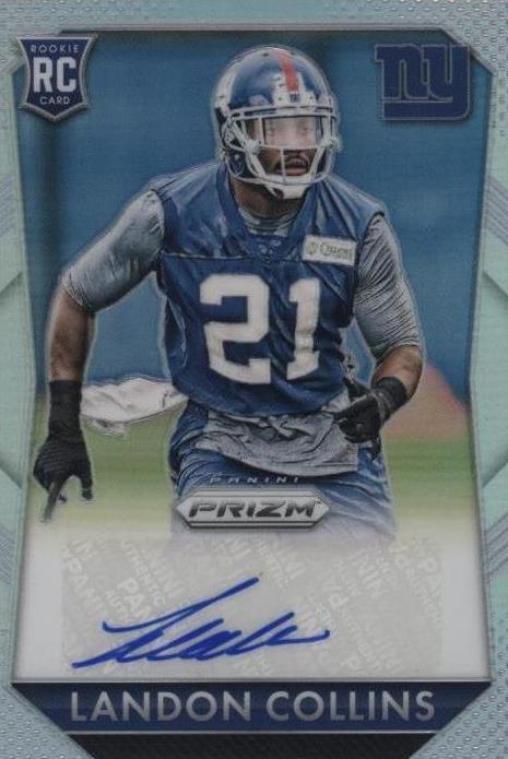 2015 Panini Prizm - Rookie Signatures Landon Collins #RS-LC Silver ...