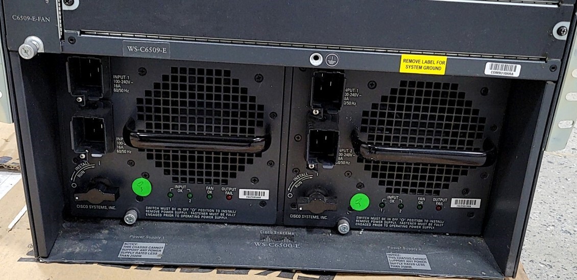 Cisco Catalyst 6500-E WS-C6509-E V04 Enhanced 9-Slot Chassis SEE NOTES ...