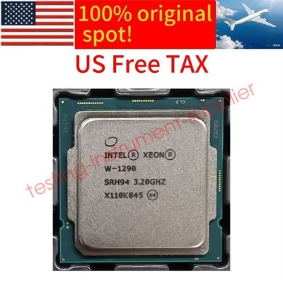 Intel Xeon W-1290 SRH94 10-Core 3.2GHz 20MB L3 CacheL GA1200 CPU ...