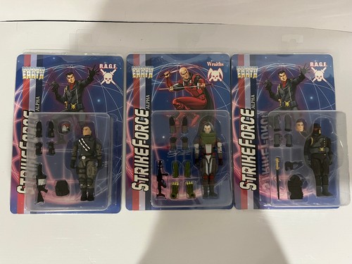 Strike Force Alpha 3x Figure Lot Diversant Infiltrator Hellgard New MOC ...