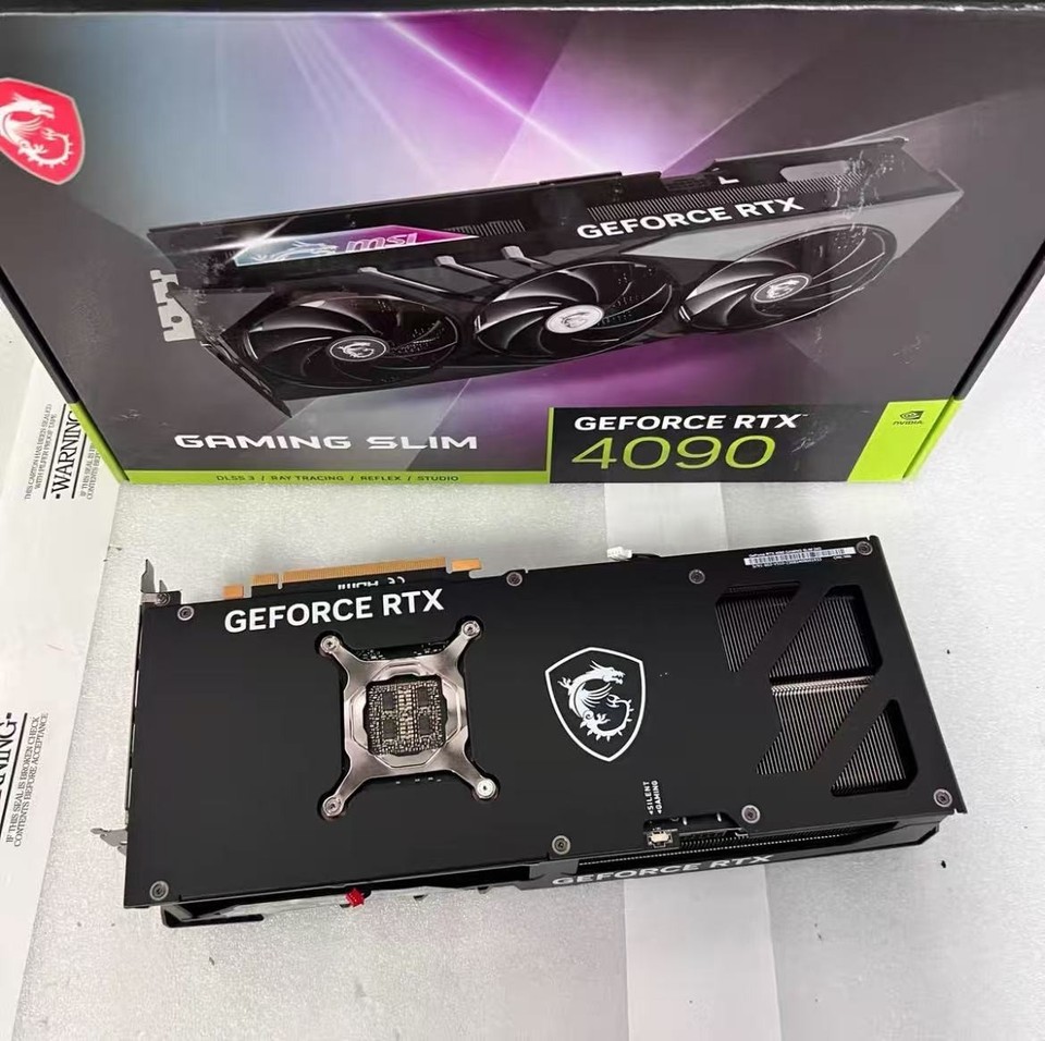 MSI RTX 4090 GAMING SLIM GPU Model (No Core & VRAM) With Box (For Parts ...