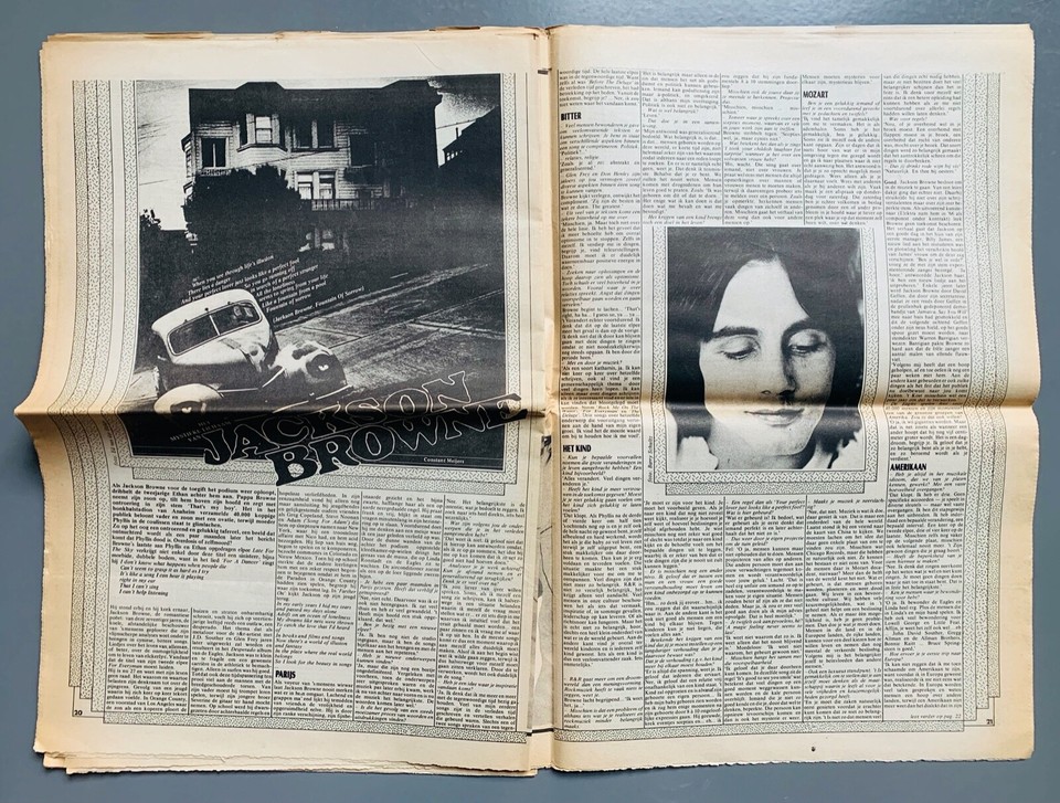 JACKSON BROWNE THE DOORS JIM MORRISON ZZ TOP 1976 vintage DUTCH MUSIC ...
