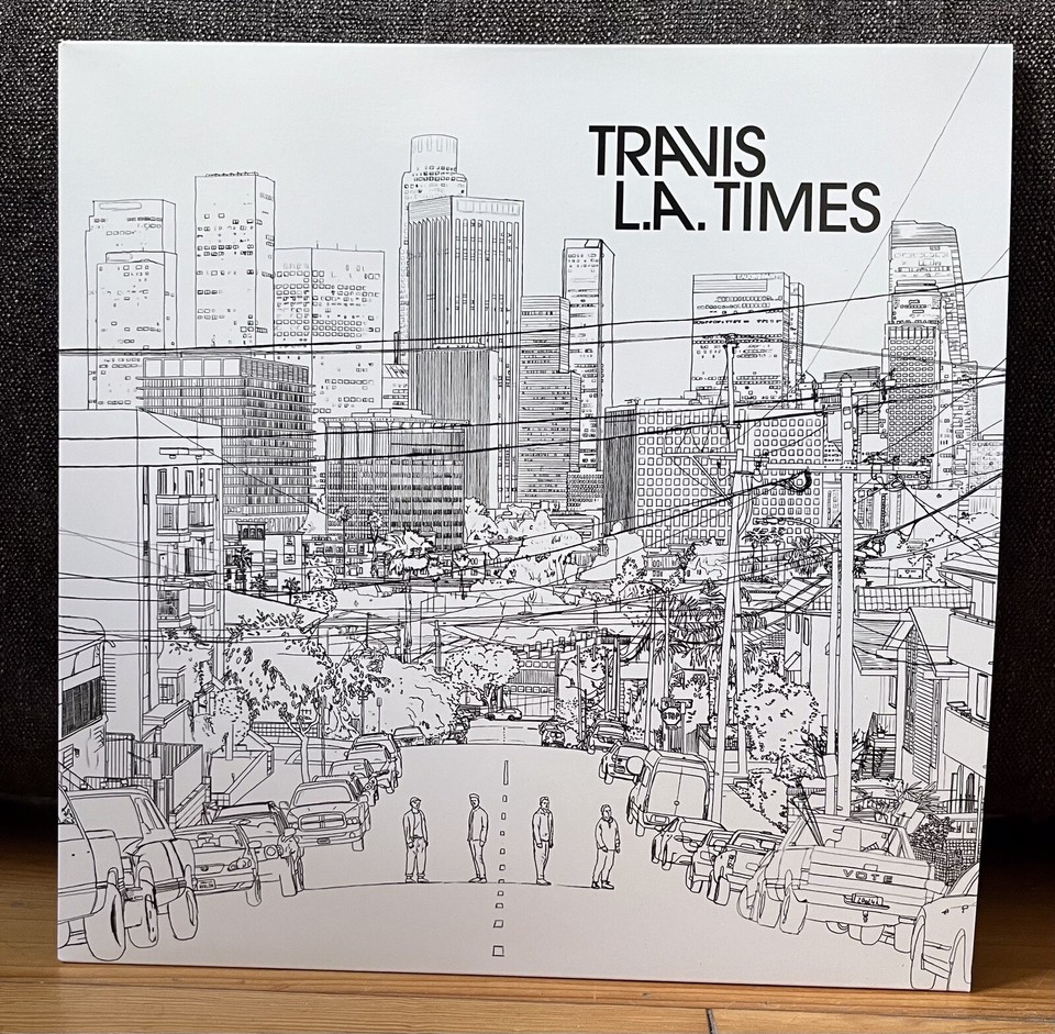 Travis | L. A. Times | White With Black Splatter Limited Numbered ...