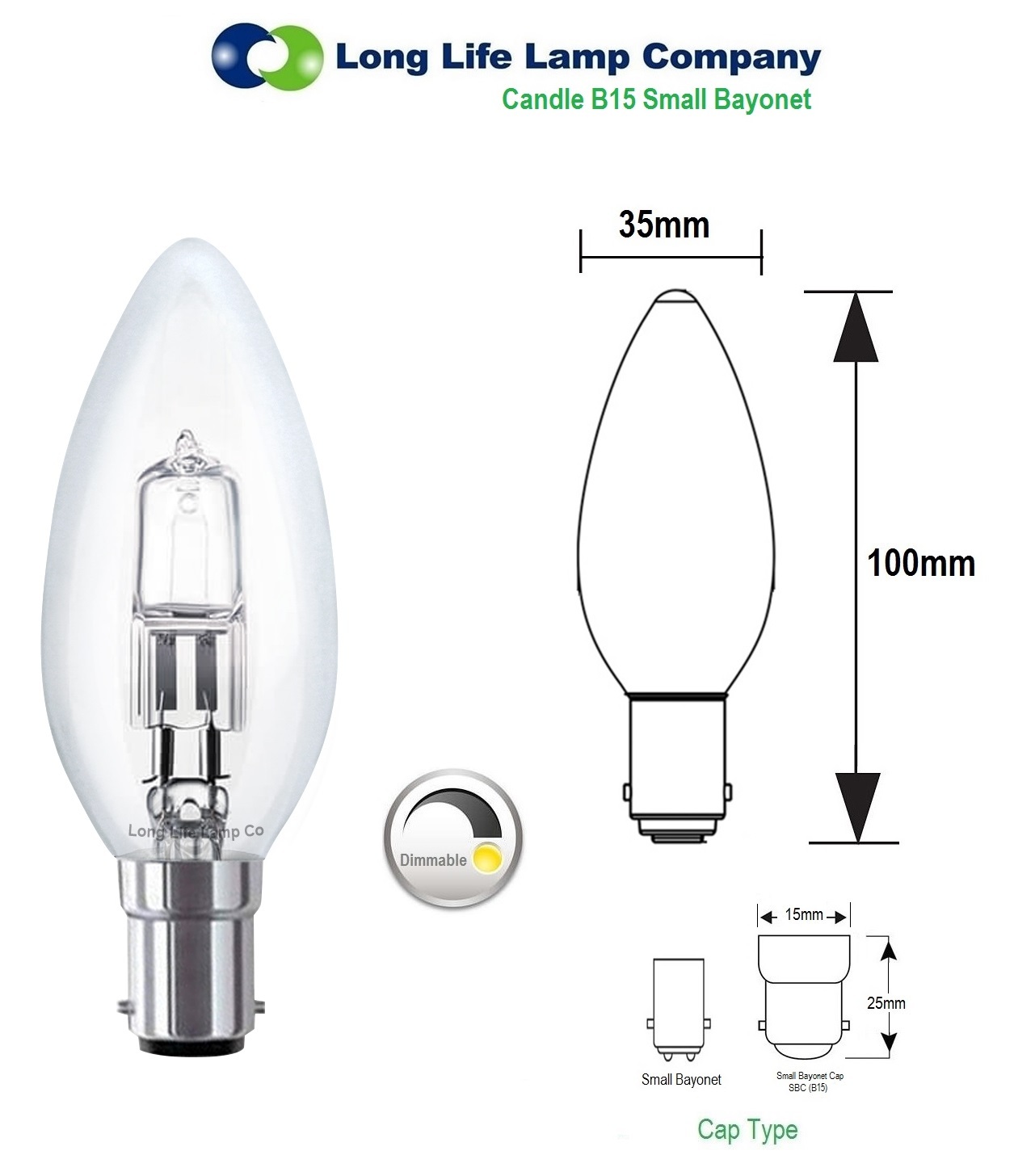 Eco Halogen 28W = 40W Energy Saving Golf Ball or Candle Light Bulbs ...