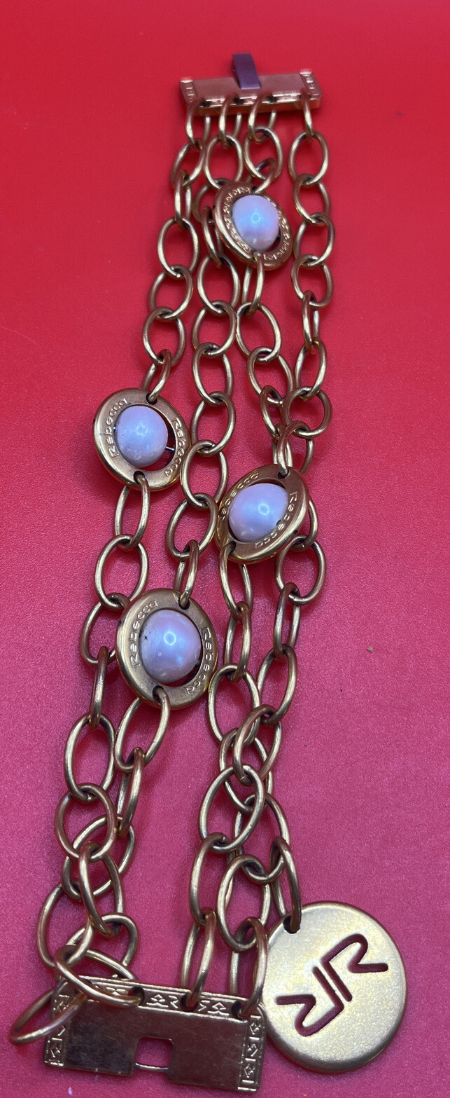 Rebecca made in Italy faux pearl multi strand bracelet - Gem