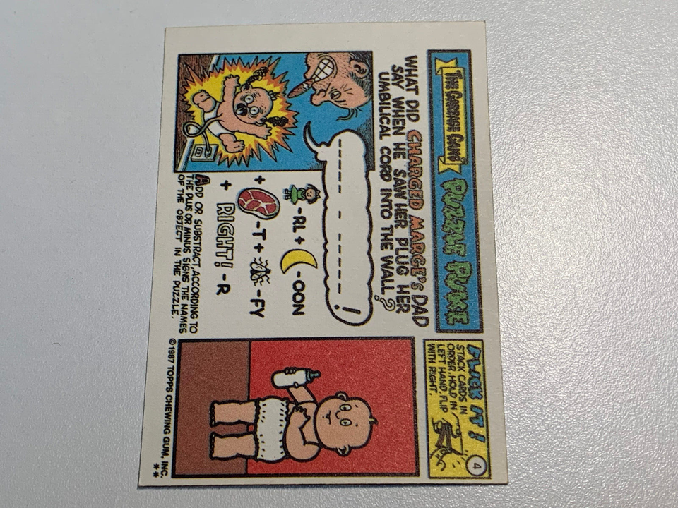 1991 UK/Ireland Garbage Pail Kids Garbage Gang 92 Card : 419a MEG-a ...