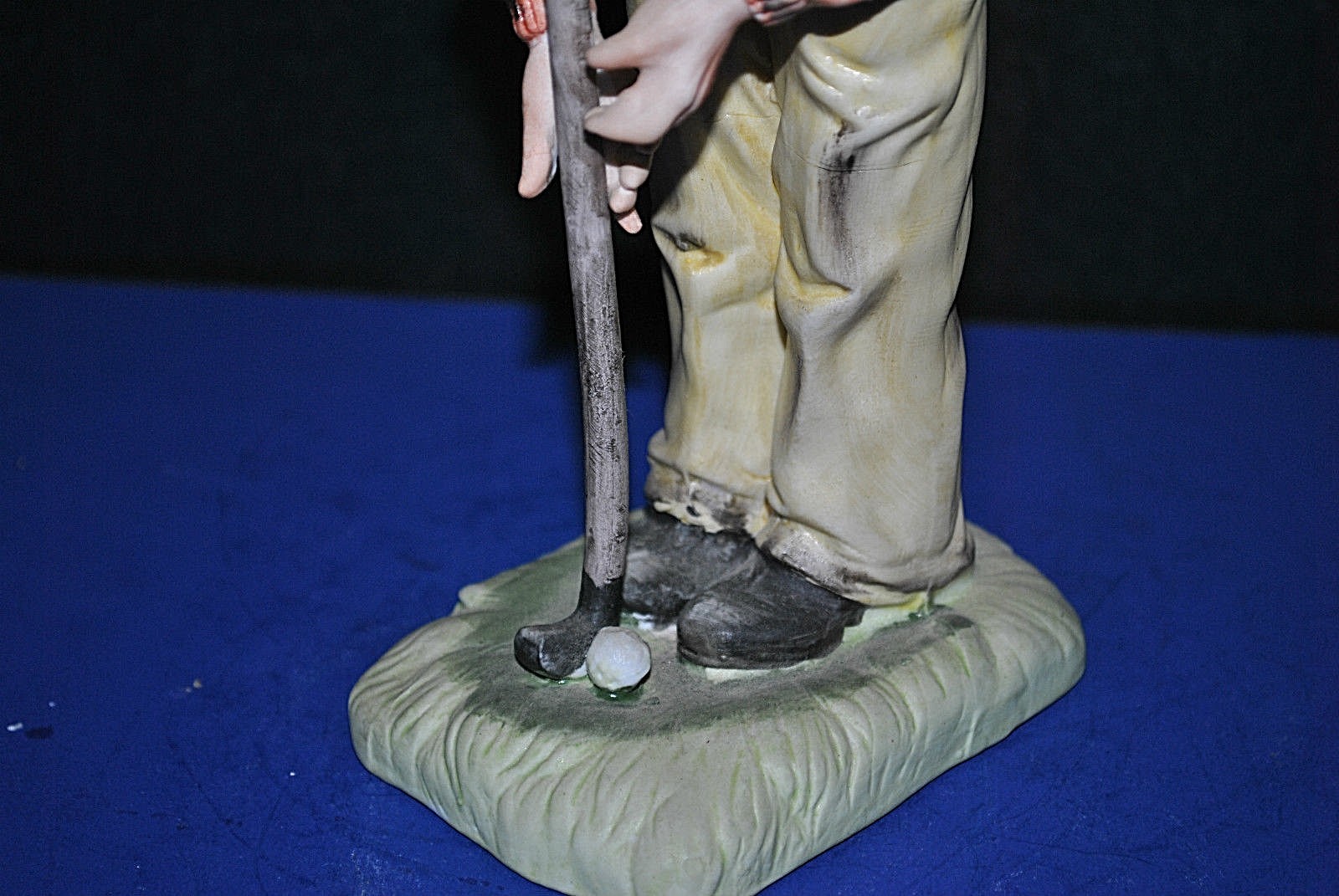 Vintage Basque Porcelain Figurine of an Old Golfer Putting | eBay