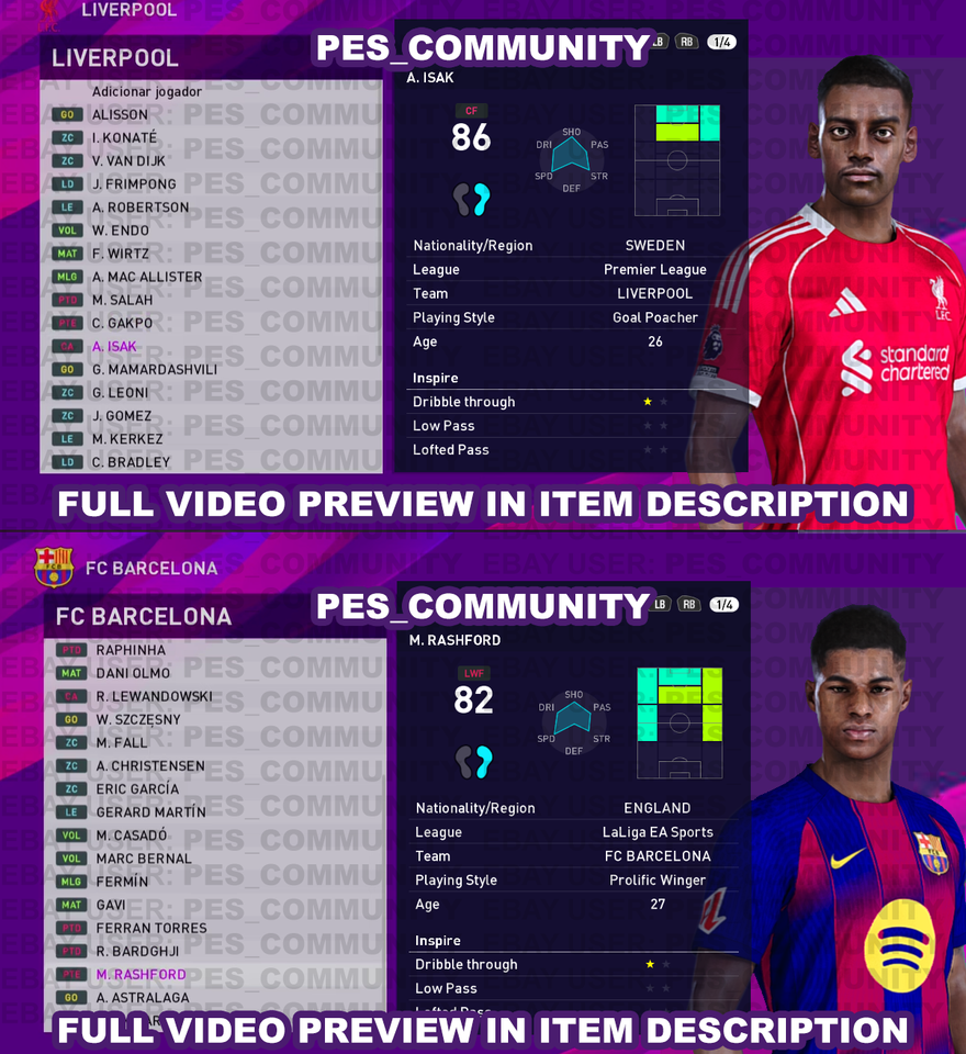 PES 2020 Option File - *25/26 SEASON TRANSFERS AND KITS, OCTOBER '25 ...