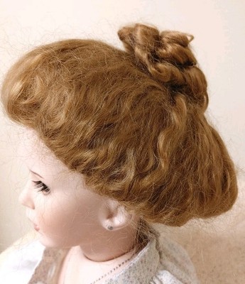 Mohair Doll Wig Hand Made 12-14 Gibson style Auburn | eBay