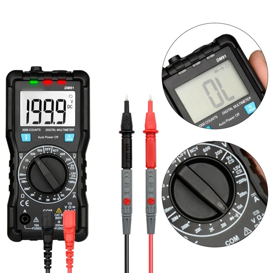 Smart Multimeter Digital LCD Display Voltage Meter Current Meter ...